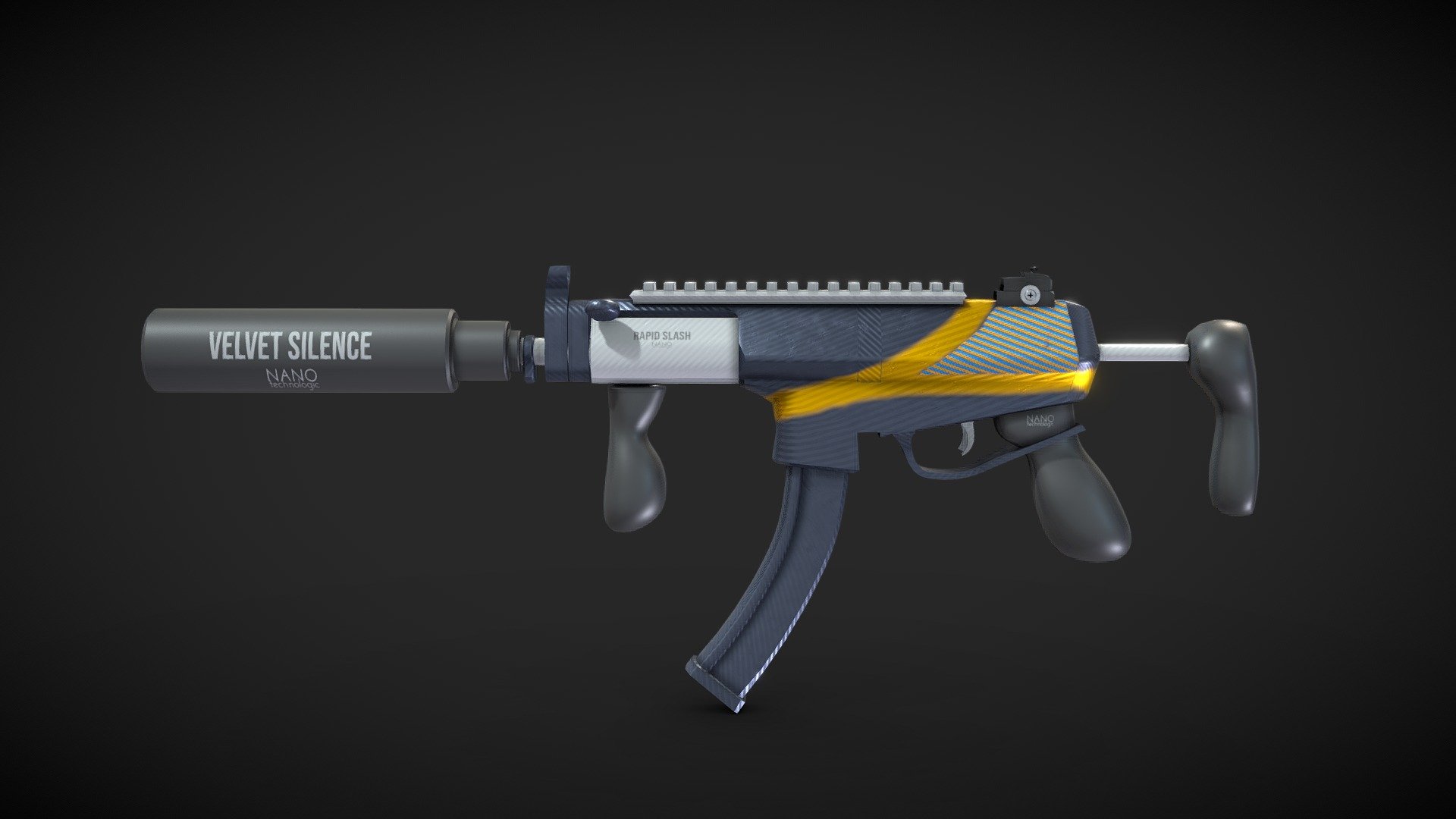 MPZ (MP5, MP7) SMG Weapon Skin - Download Free 3D model by KJ (@kj3dx ...