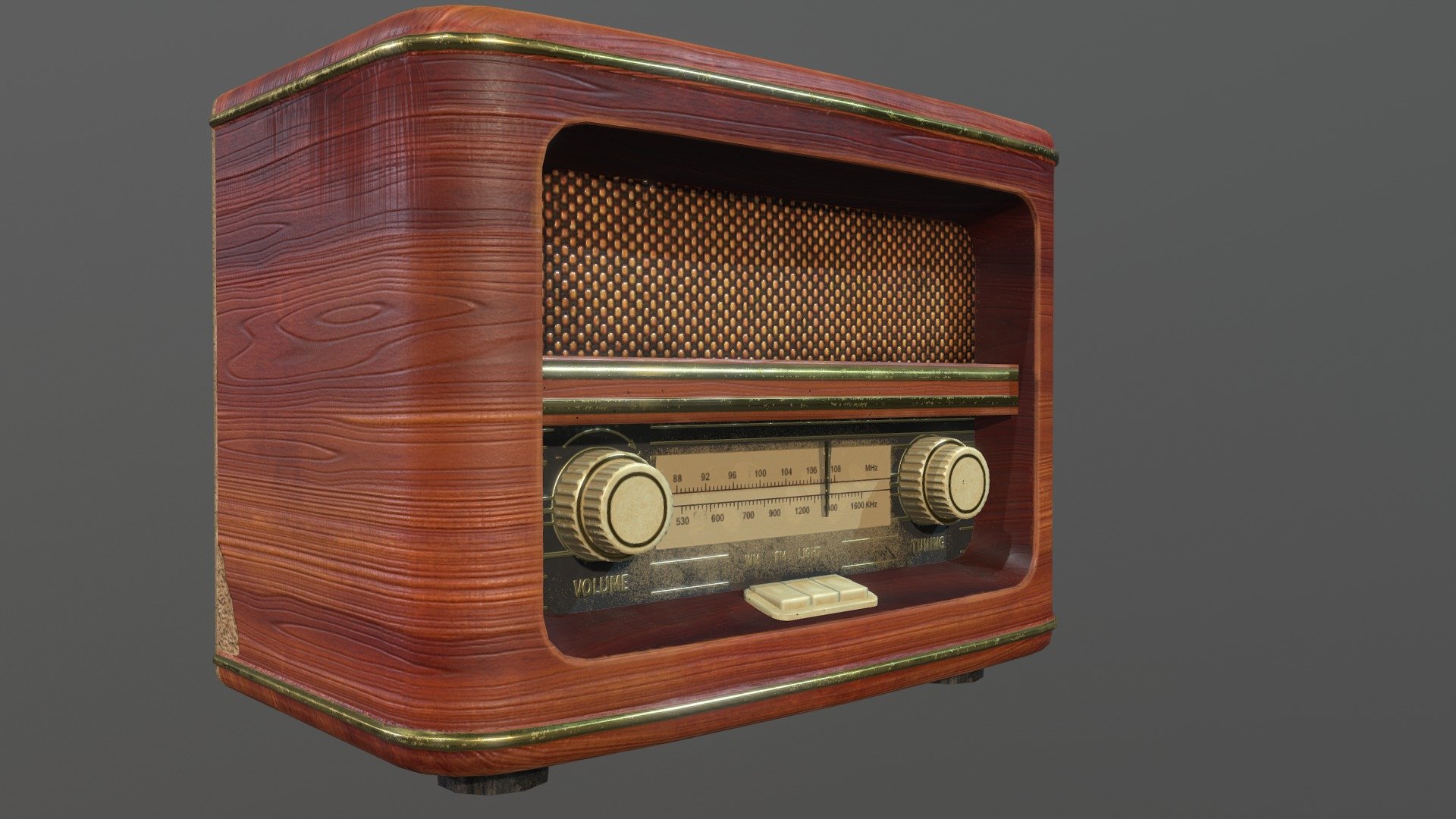 Radio_props for game_vintage radio - 3D model by iLogos Game Art ...