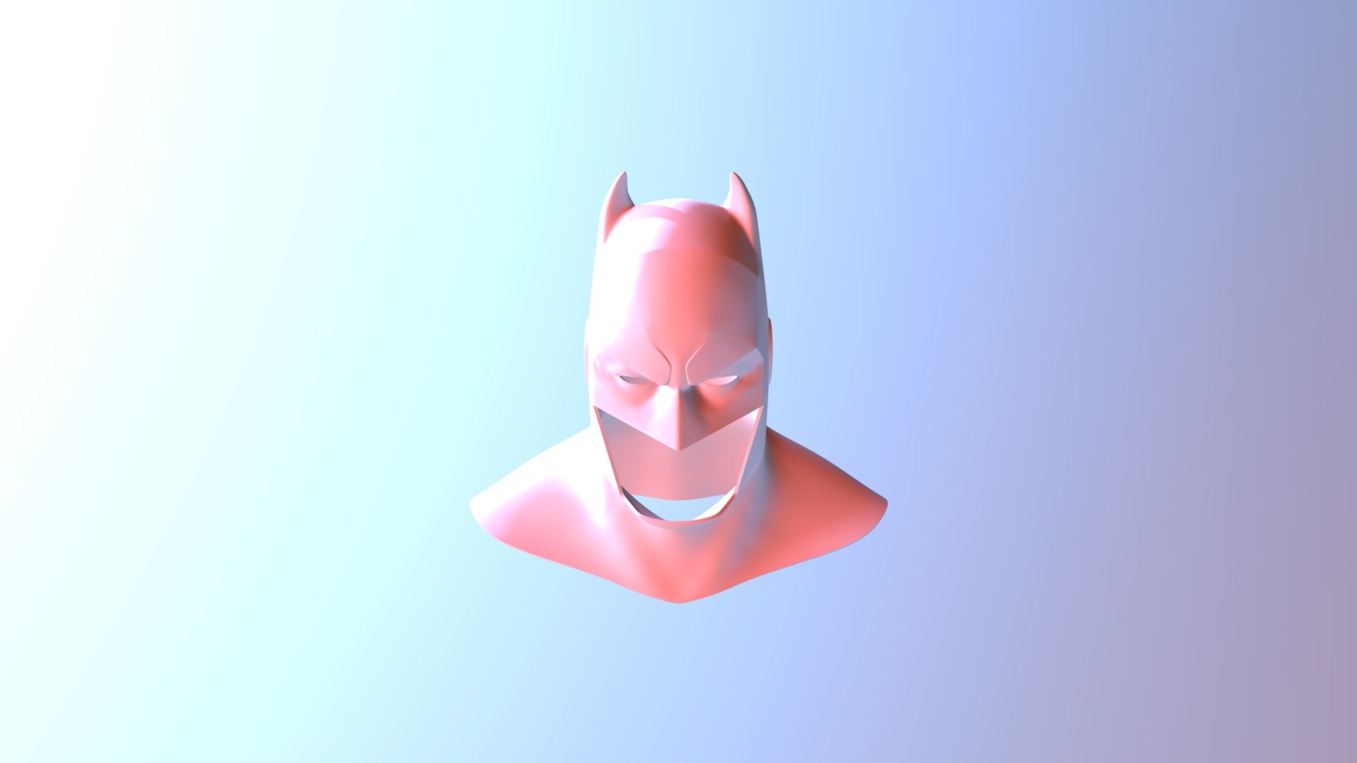 Batman face mask - 3D model by Destiny Digitals (@DestinyDigitals ...