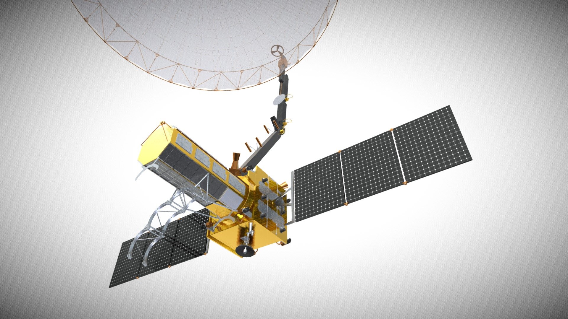 NISAR Satellite ISRO - NASA Joint Mission - 3D model by MechLab3D ...
