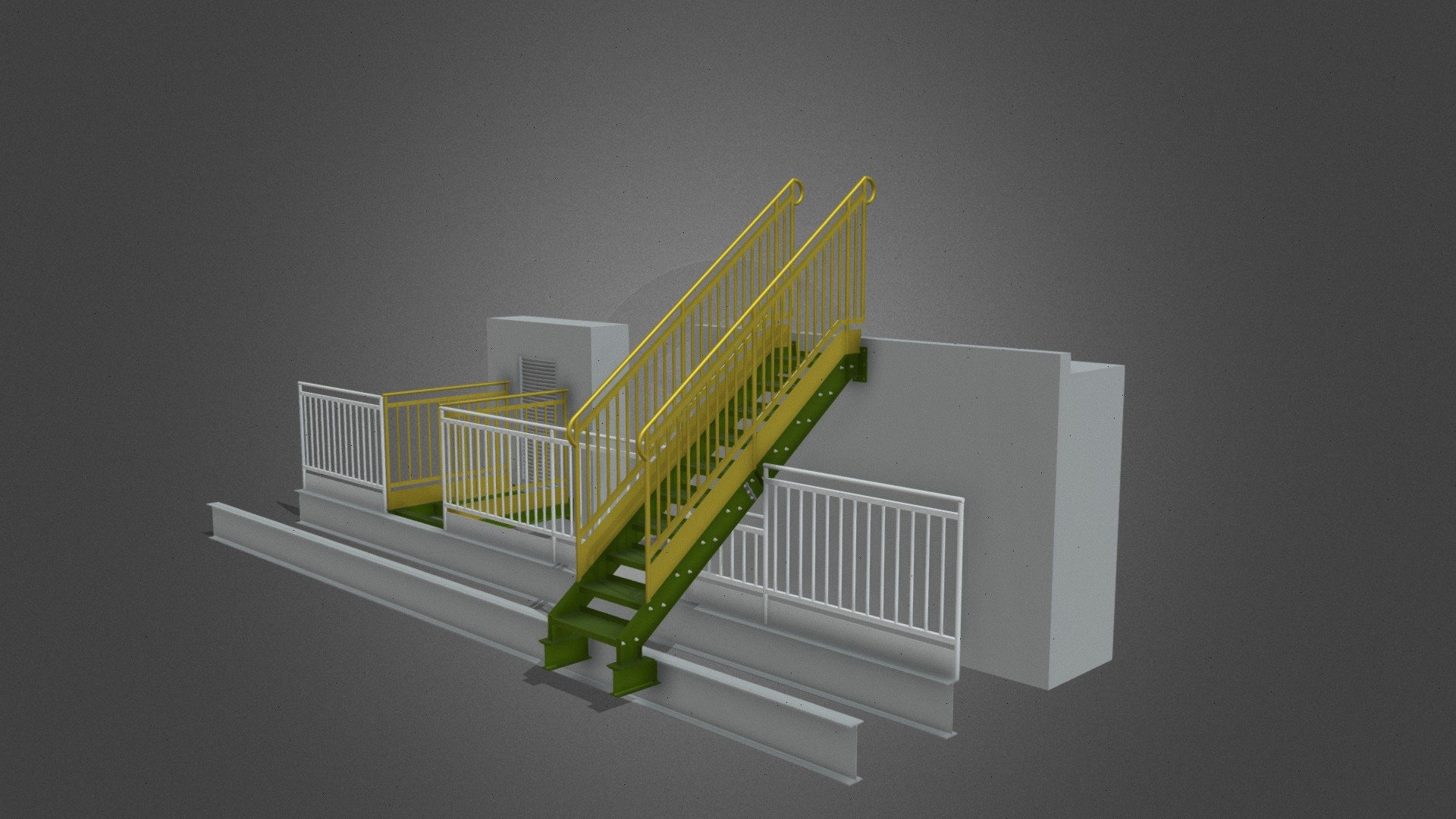 Escada Metálica Scala Data Centers - Revisado - Download Free 3D model ...