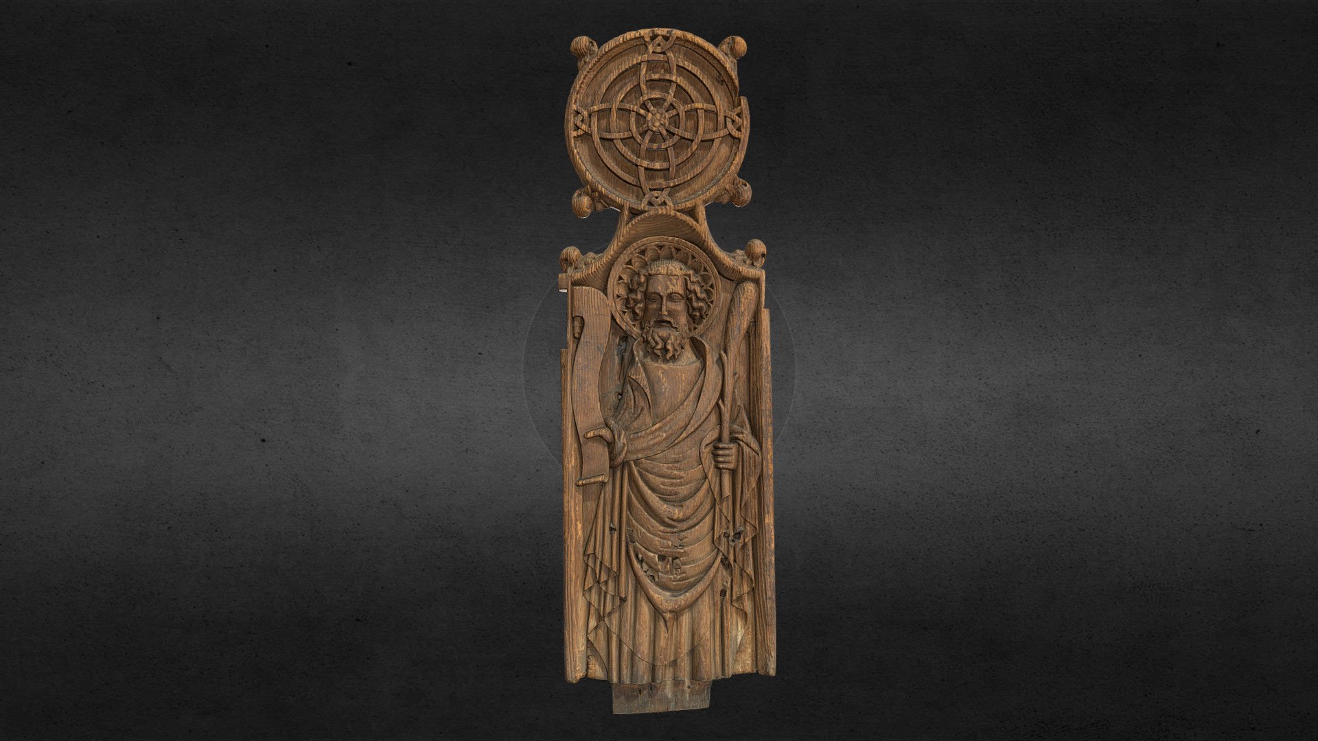 Kirkjubøstólur: Bench End J - 3D model by Faroe Islands National Museum ...