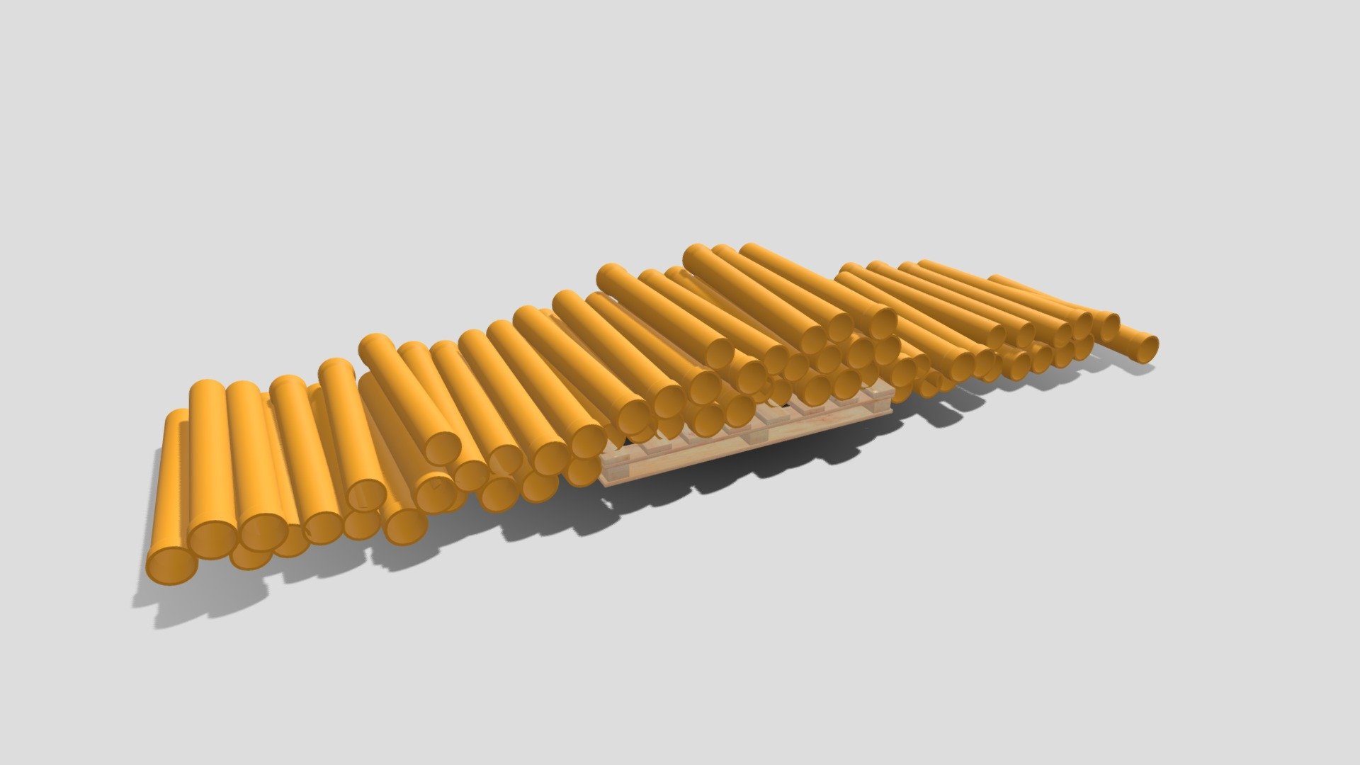 PVC plastic pipes pallet pile 1 - Buy Royalty Free 3D model by kopofx ...