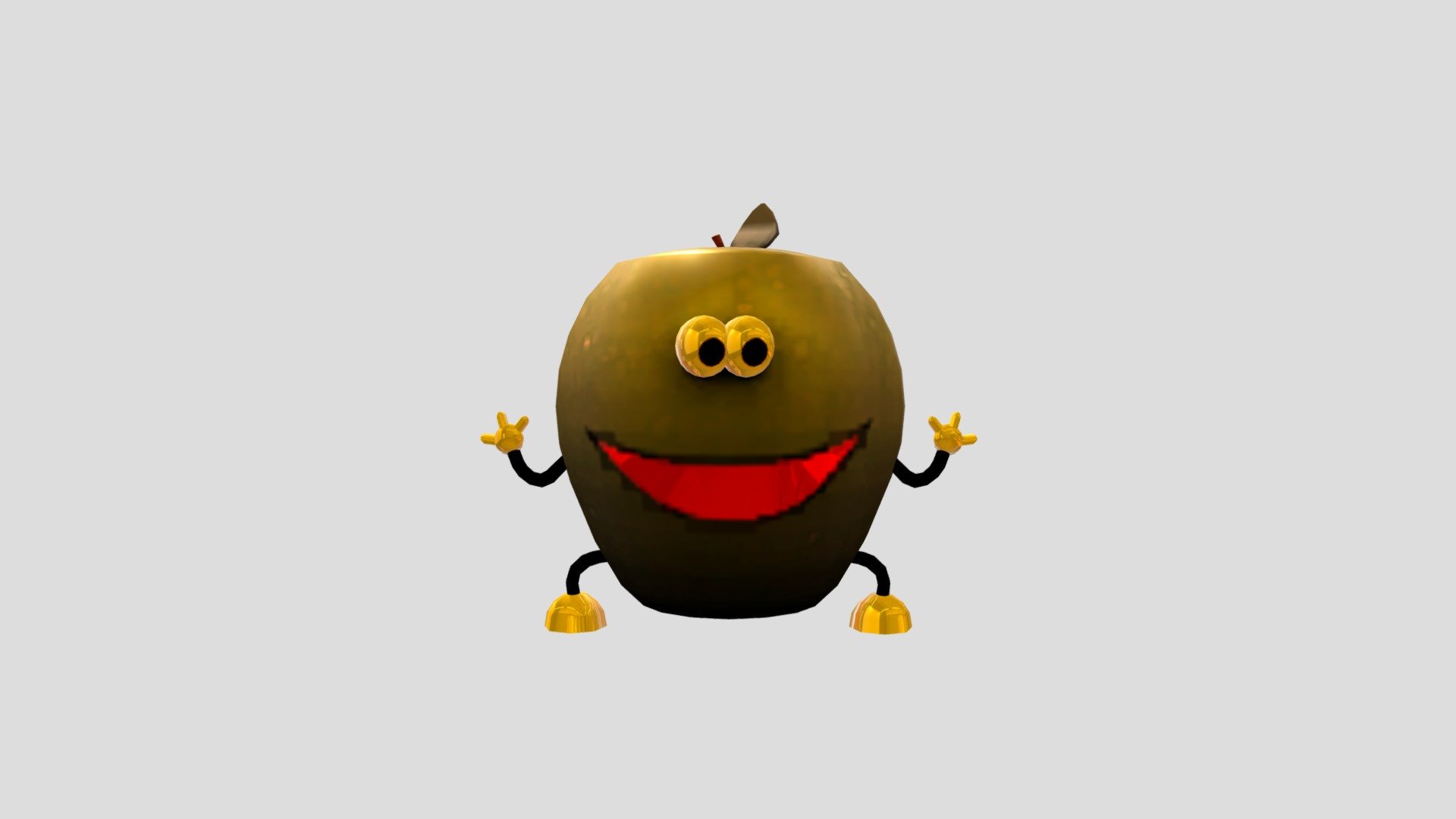 Roblox Golden Dancing Apple Real Gold Download Free 3d Model By Snotrodddd Wt37121