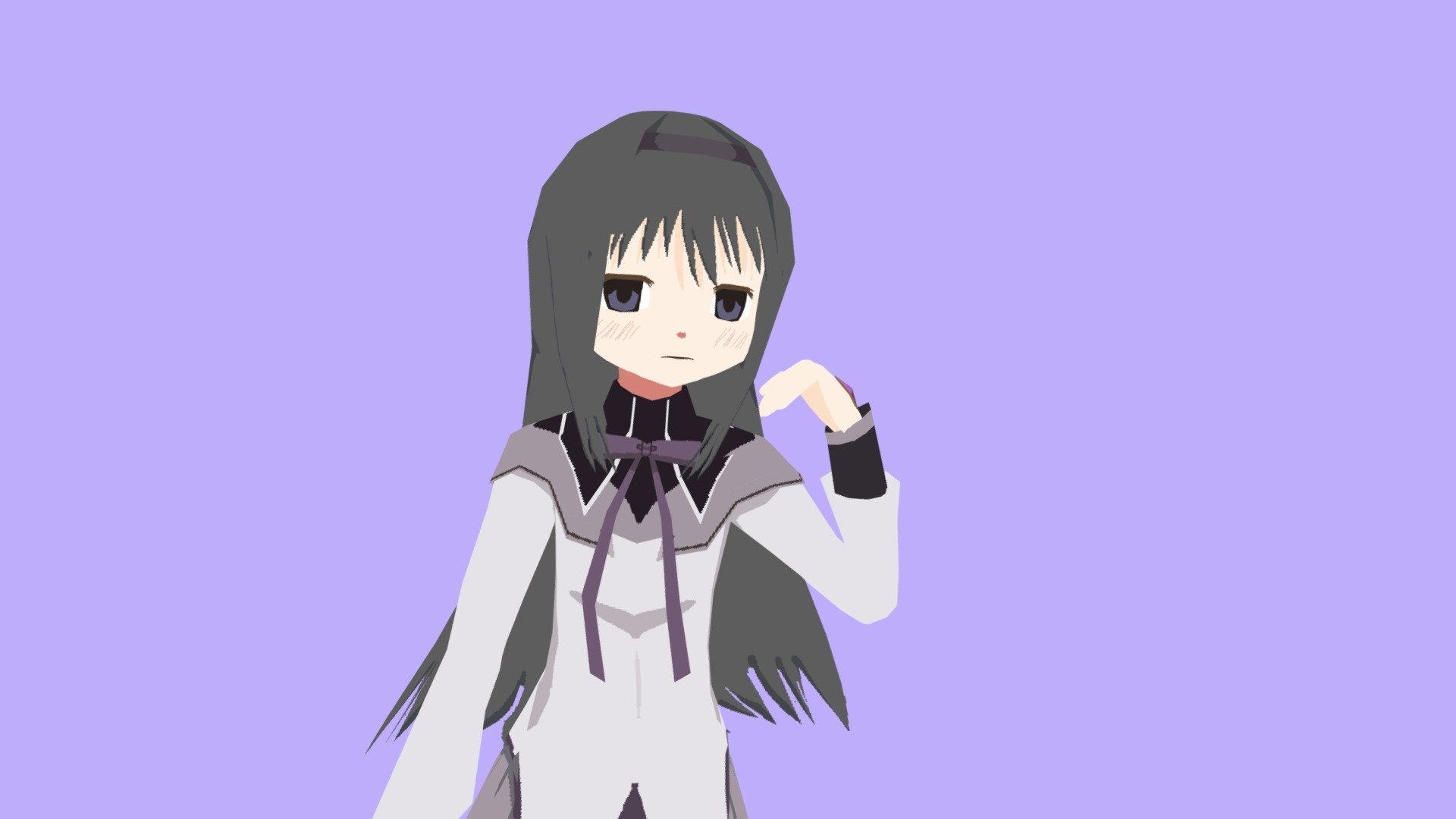 Homura Akemi - Download Free 3D model by infibit [010ab5b] - Sketchfab