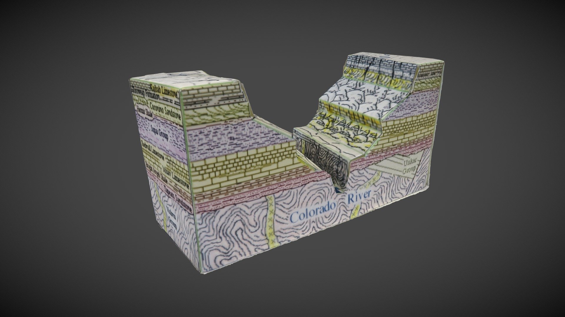 Grand Canyon paper model - Download Free 3D model by Sara Carena ...