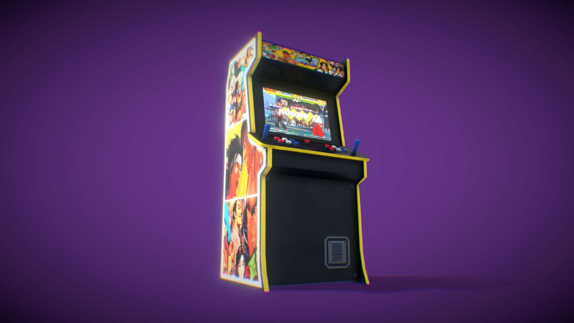Stylized slot machine - 3D model by Jack Evans (@JackEvans) [010ca38 ...