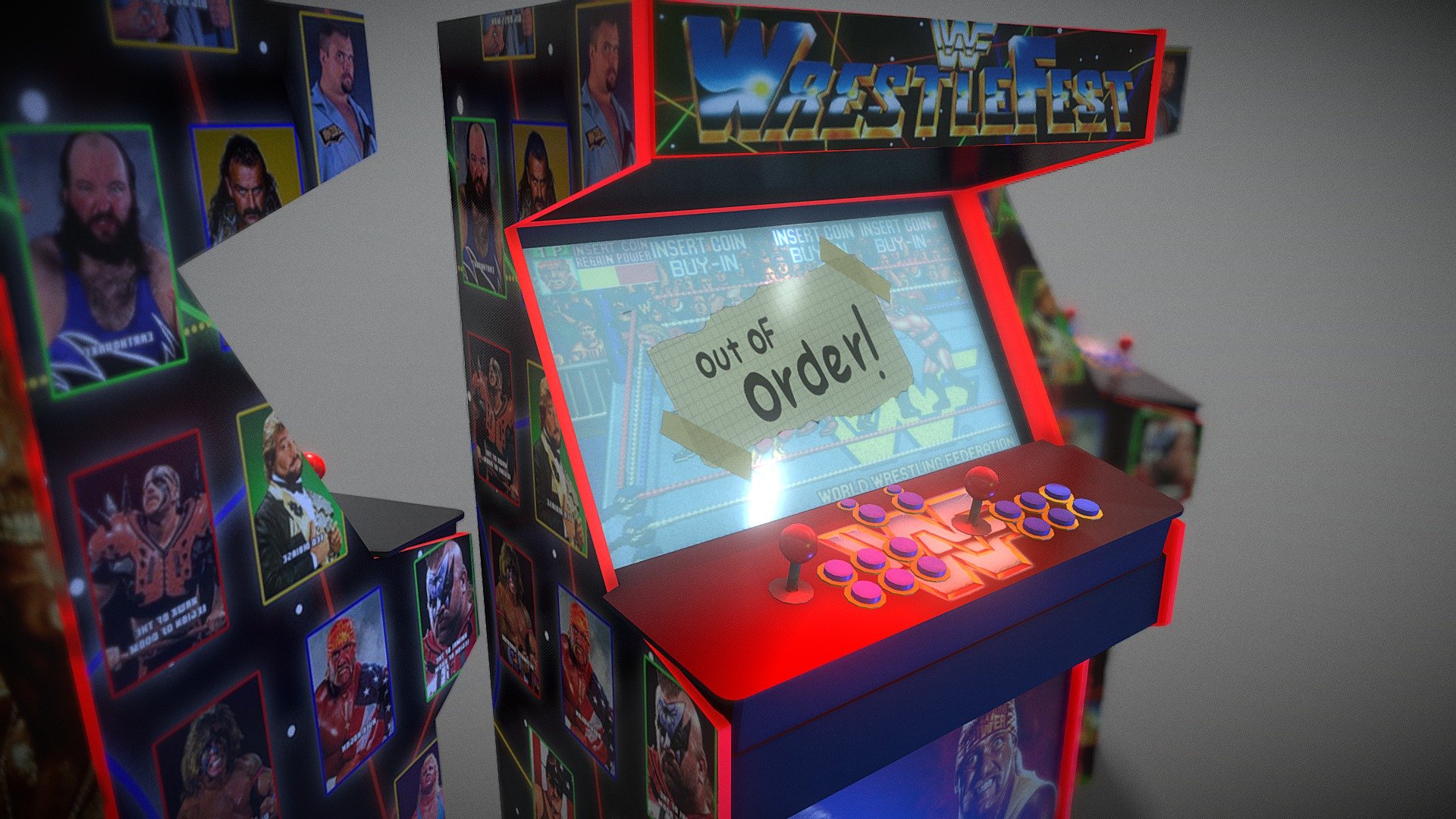 Arcade machine display (WIP) - 3D model by Antonio_Adams (@AAdams3112 ...