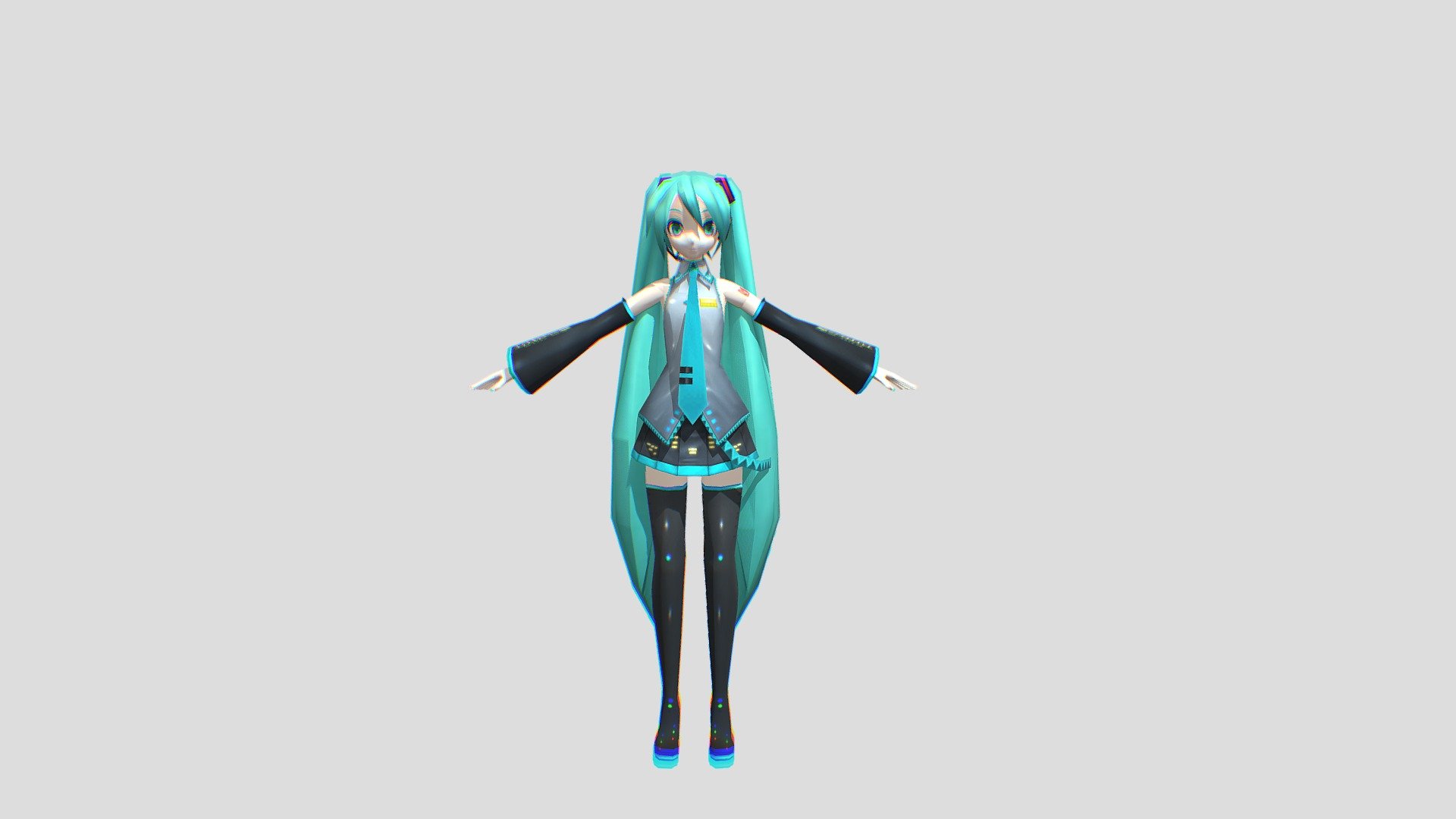 PSP - Hatsune Miku Project DIVA Extend - Hatsune - 3D model by aysha ...