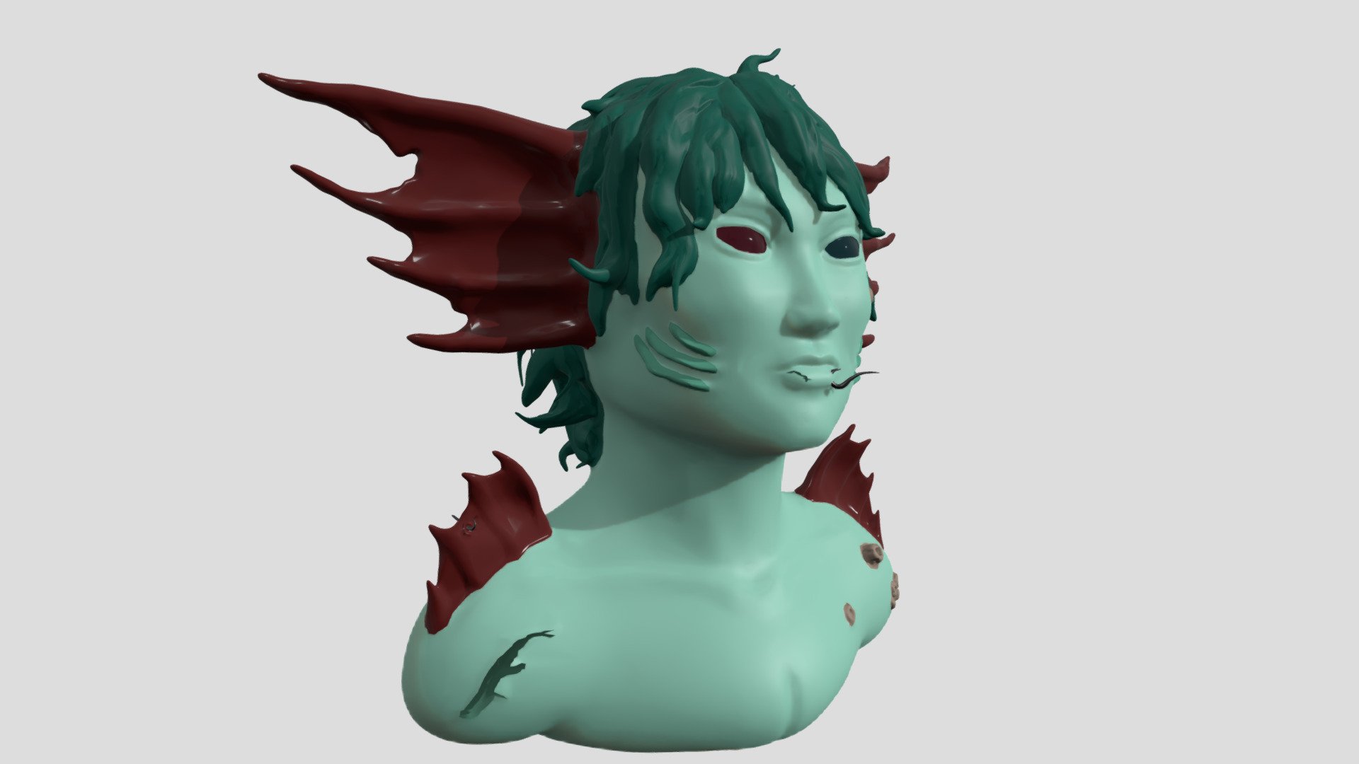 2672QCA Organic Model (Merman) - 3D model by Emmie (@eswryn) [0113593 ...