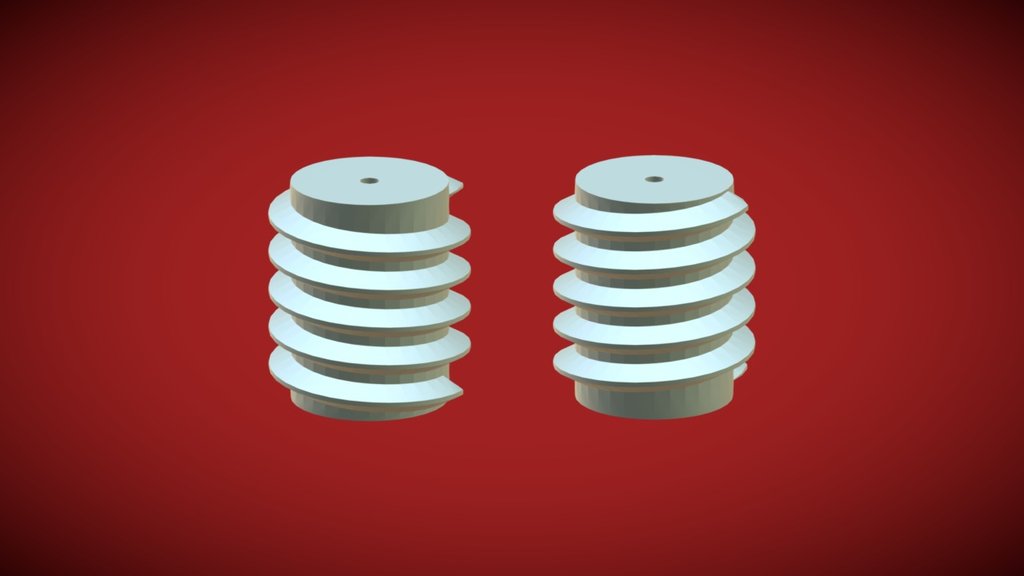 left and right screw models - 3D model by johnlamerand [011394b ...