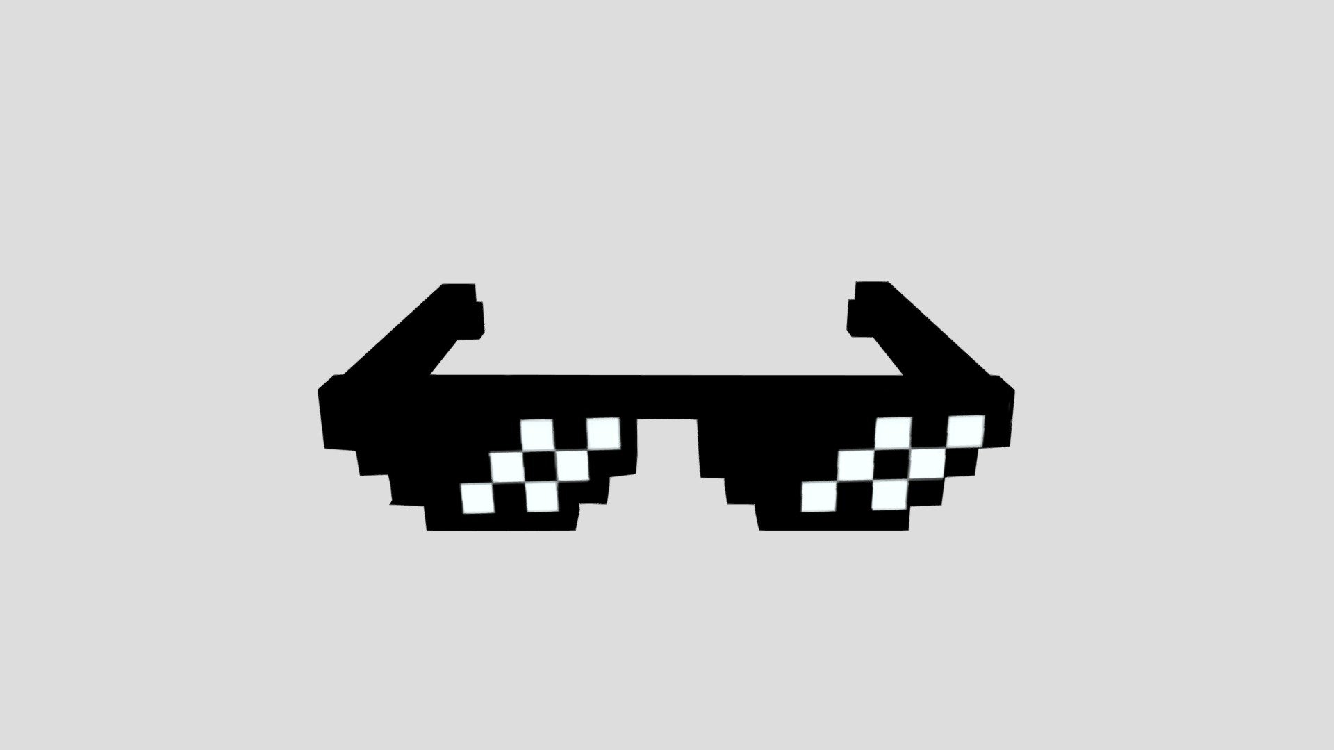 The pixel glasses - Download Free 3D model by MizukiMizukita [0114cad ...
