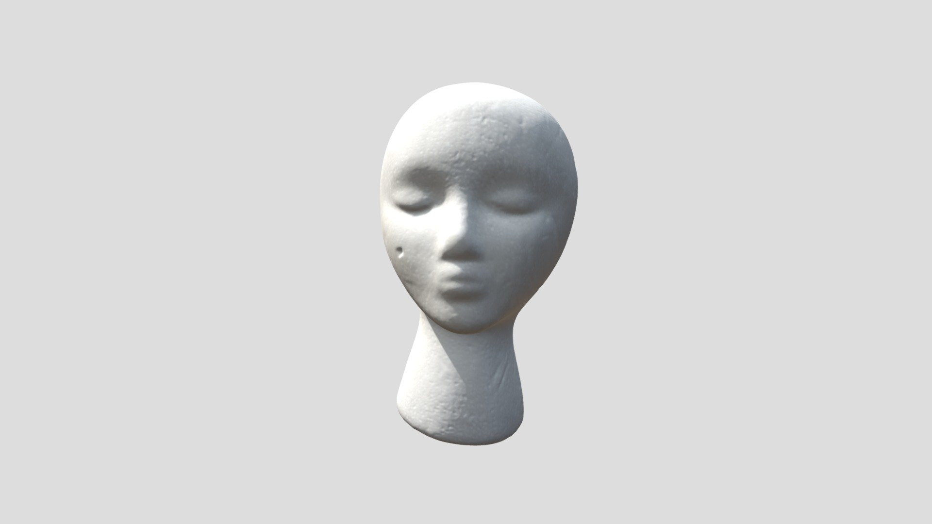 Styrofoam Bust Female (VCU_3D_5539) - 3D model by Virtual Curation Lab ...
