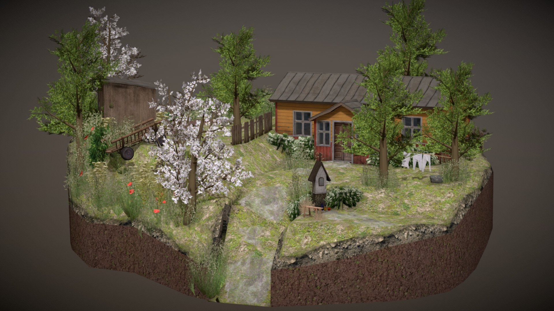 DAE Final Assignment Grandma's House Diorama - 3D model by Feliks ...