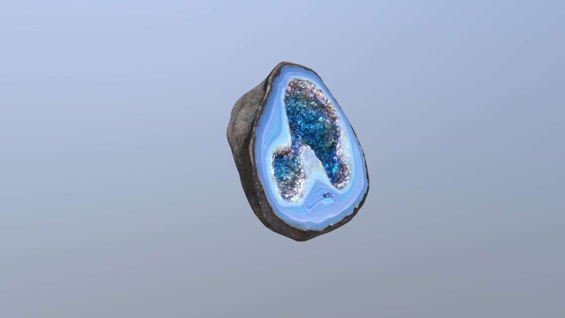 Blue Agate Geode - Download Free 3D model by ArcticGreenhouse [011affc ...