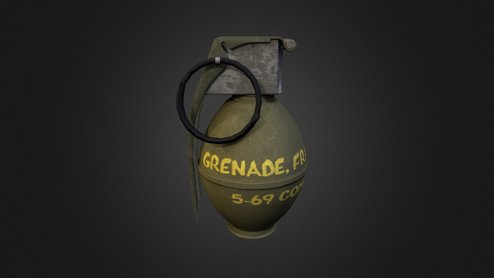M26 Grenade - 3D model by zalkota [011b8a4] - Sketchfab