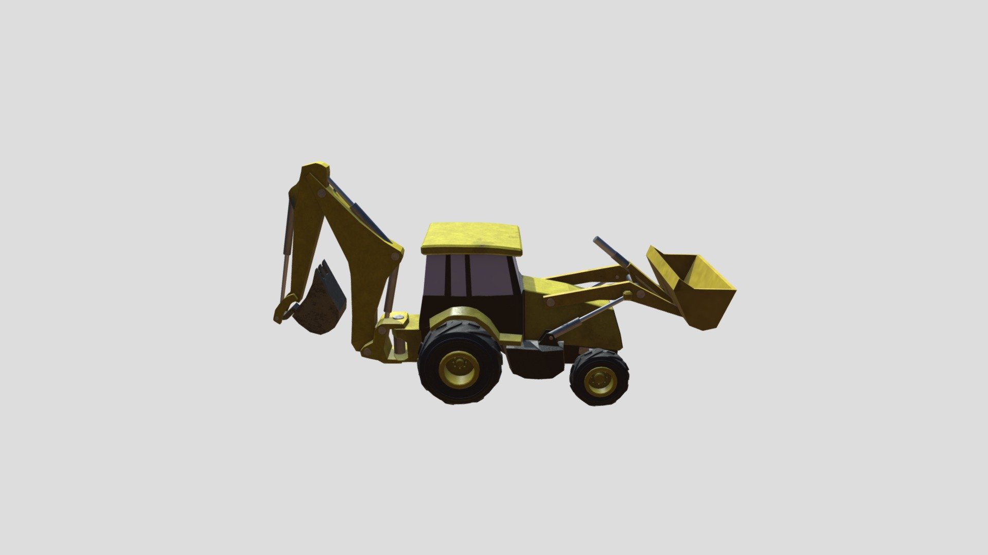 Clean Backhoe - 3D model by SweetLemons [011b991] - Sketchfab