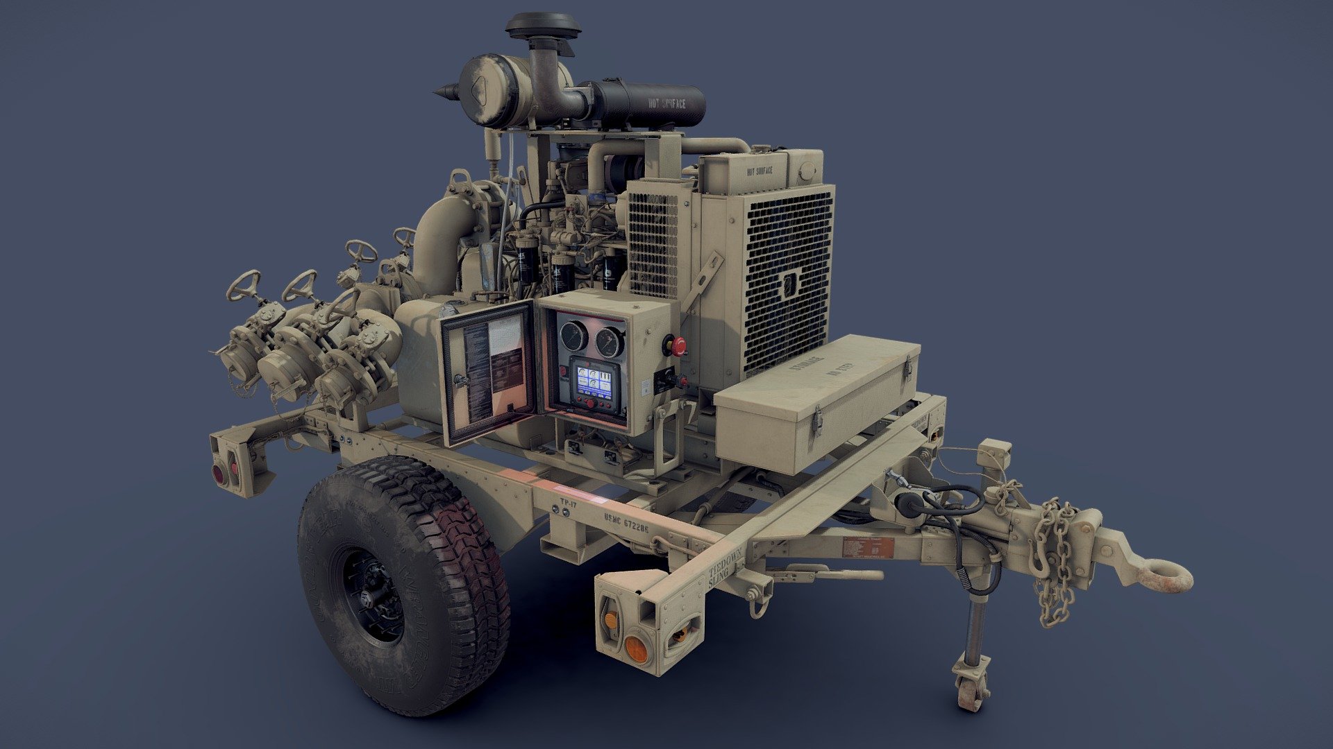 600 GPM Pump Assembly (Darley/LE600) - 3D model by grico316 [011bfdc ...