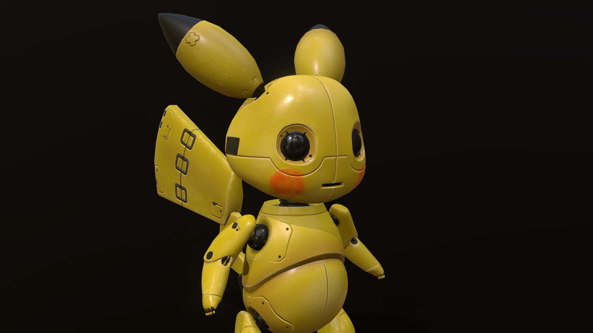 Mechachu - Download Free 3D model by SamTheCaribbean [011d235] - Sketchfab