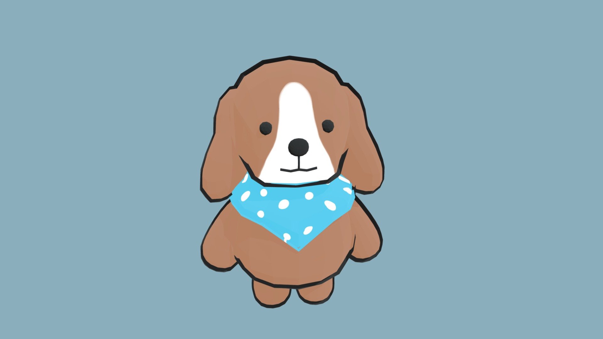 Cute Dog #1 - 3D model by Tin Pui-yiu (@TinPuiYiu) [011f540] - Sketchfab