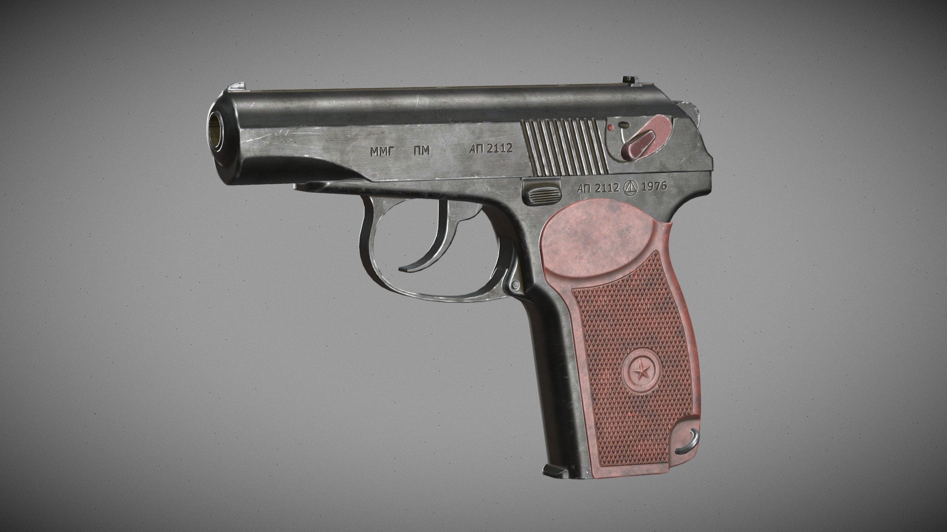 The Makarov pistol - 3D model by Alexander Shevchenko (@alexshevart ...