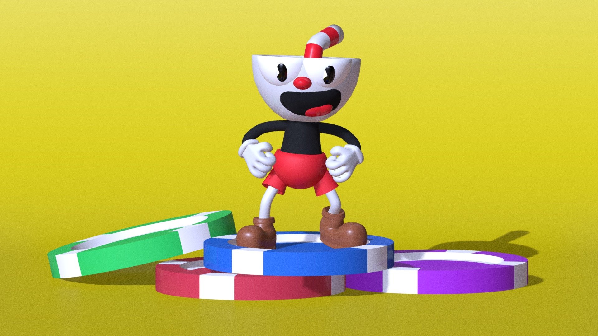 Cuphead - 3D model by JuanNeira [0121d55] - Sketchfab