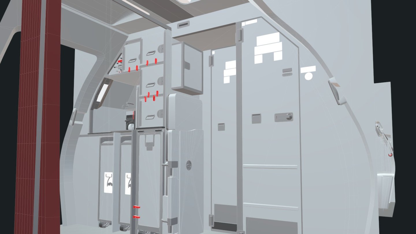 Door & kitchen A320 - 3D model by Andrea Marziano (@3dartel) [0123cc3 ...