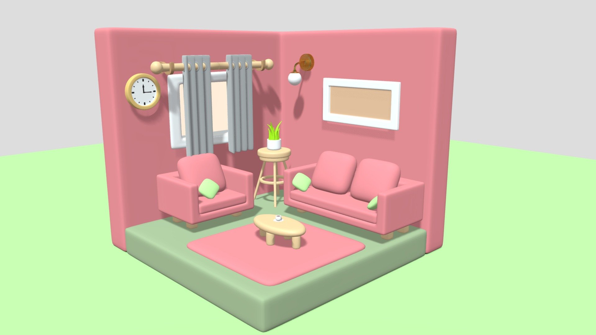 Small Room - Download Free 3D model by utkarshmanwatkar12 [0125792 ...