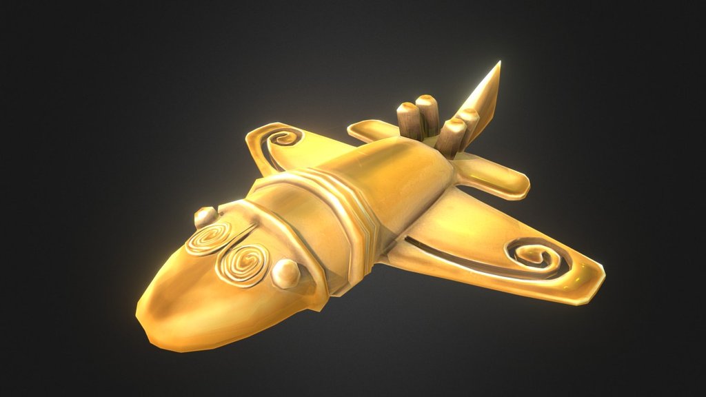 Golden Bird 2 - 3D model by LowlyPoly [0126918] - Sketchfab
