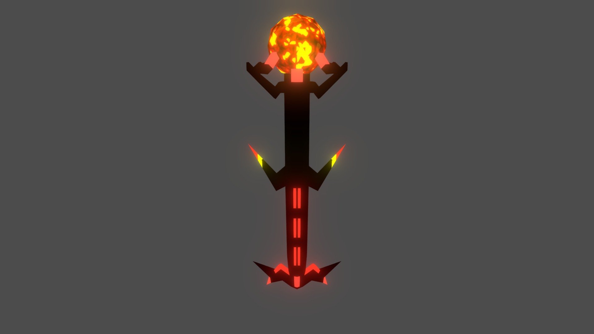 Lava staff - 3D model by AlphaScythe [0129682] - Sketchfab