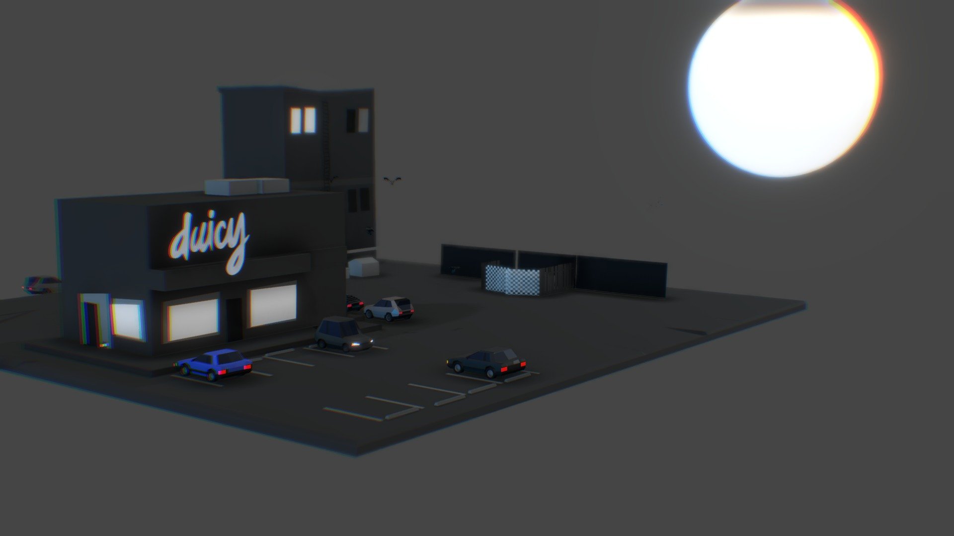 City Block Fast Food tile - 3D model by Gellykat [012a4b1] - Sketchfab