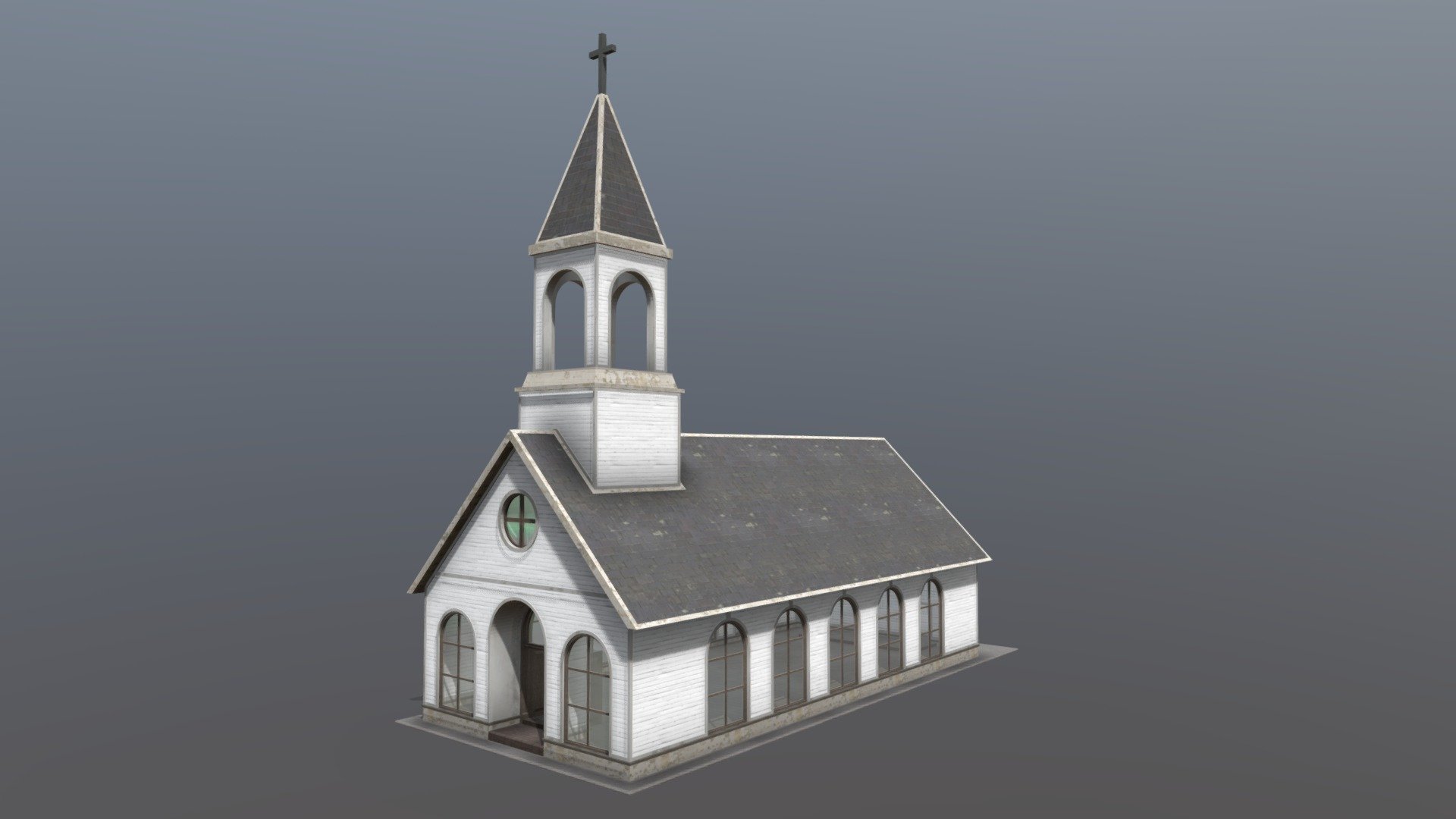 Small Village Church - 3D model by takasnik [012ac84] - Sketchfab