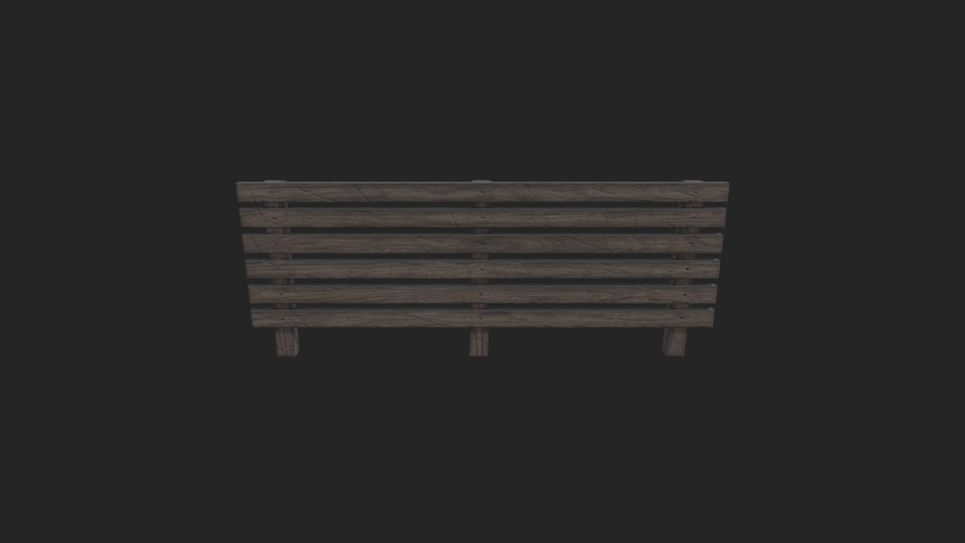 Wood Fence Low-poly 3D model - 3D model by Terdpong [012ce60] - Sketchfab