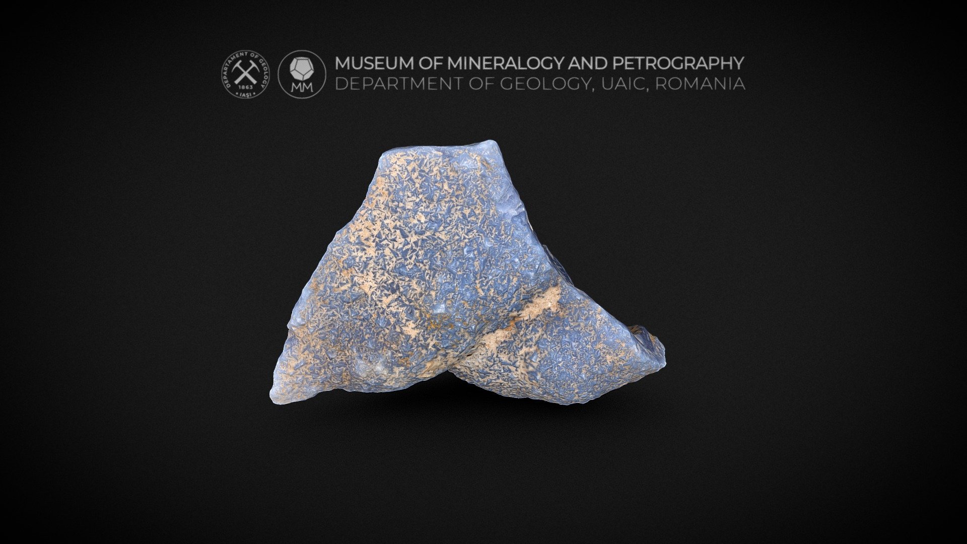 Blue Chalcedony from Trestia (Romania) - 3D model by Museum of ...