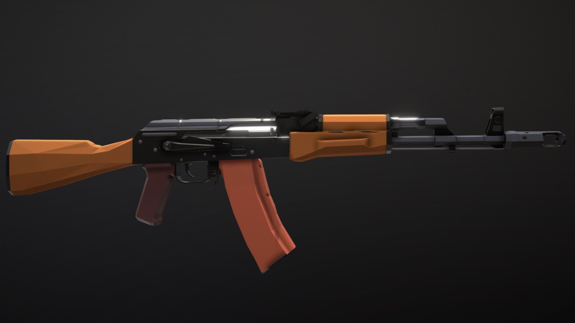 Low-Poly AK-74 - Download Free 3D model by notcplkerry [012f41b ...