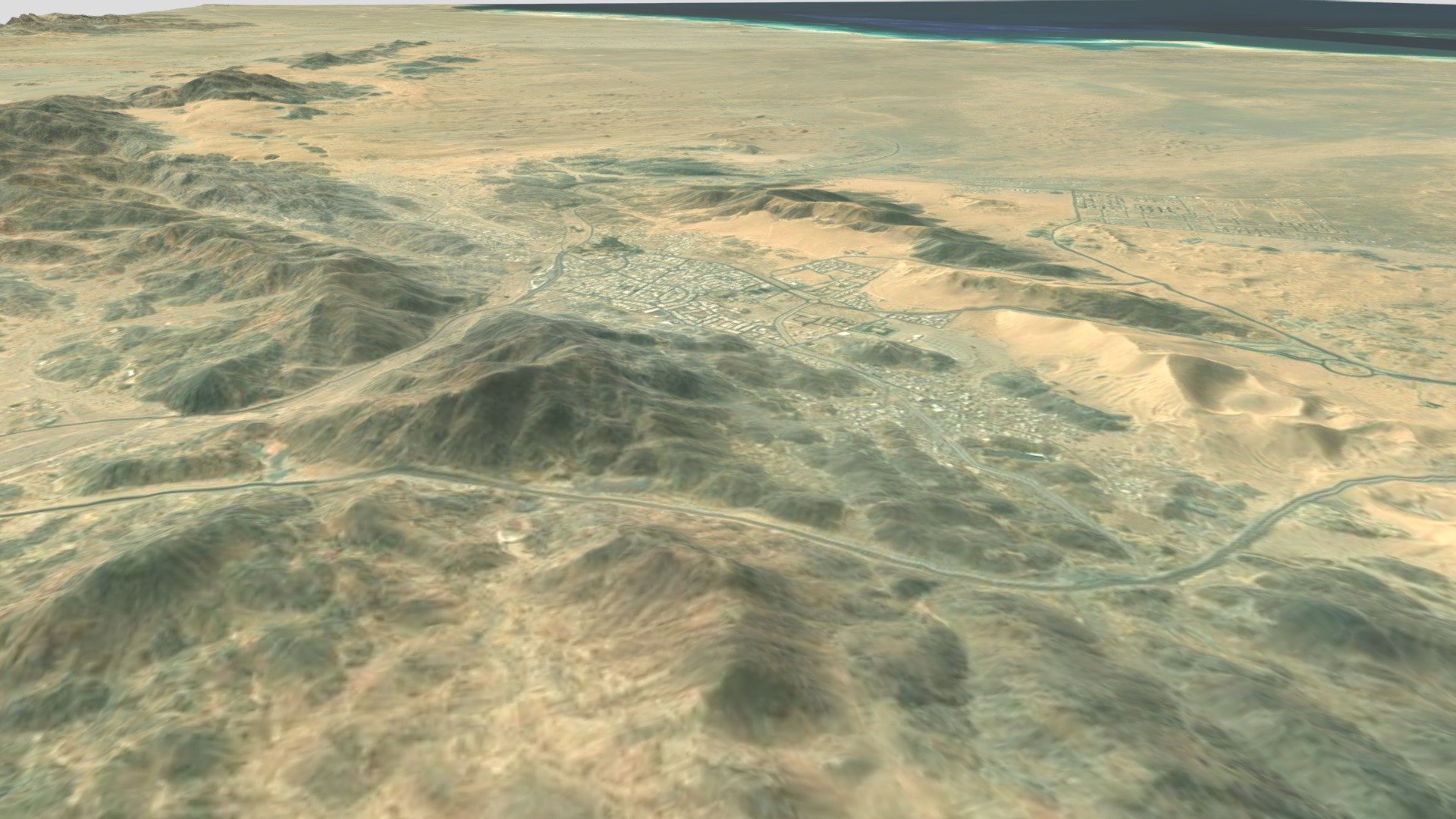 Mecca and the Red Sea Saudi Arabia - n23 e38 - Buy Royalty Free 3D ...