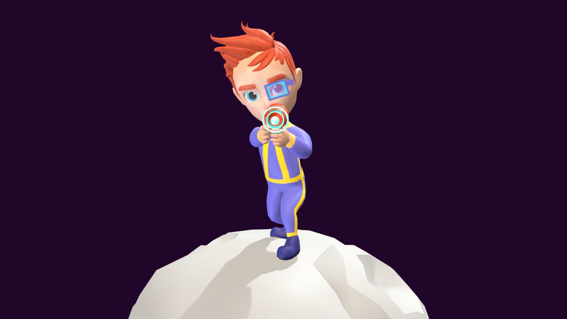 Futuristic Stylized Character - 3D model by Raquel Venâncio (@rachel97 ...