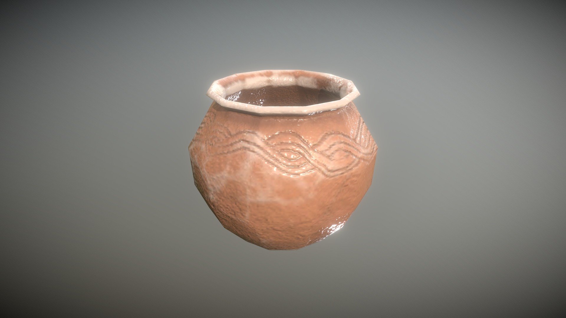 Decorated Pot - 3D model by Littleseed [013464a] - Sketchfab
