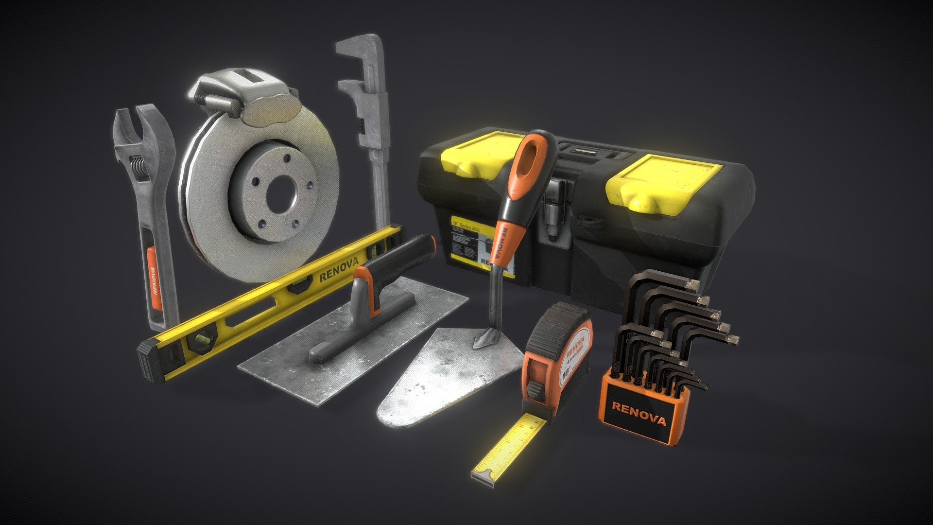 Toolbox Kit - Buy Royalty Free 3D model by StellarX [013583e ...