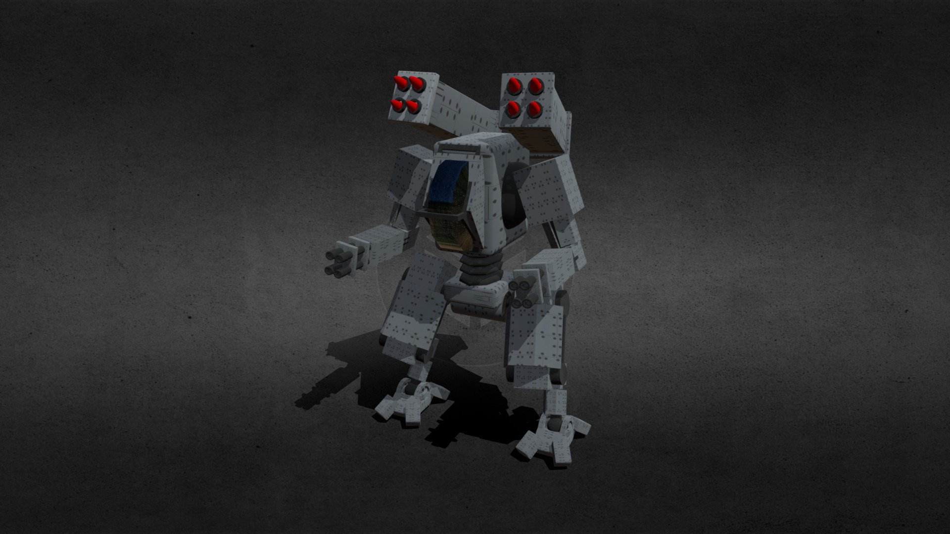 Project 'Alpha' Mecha (V1) - Download Free 3D model by Lwifff [0136cc1 ...