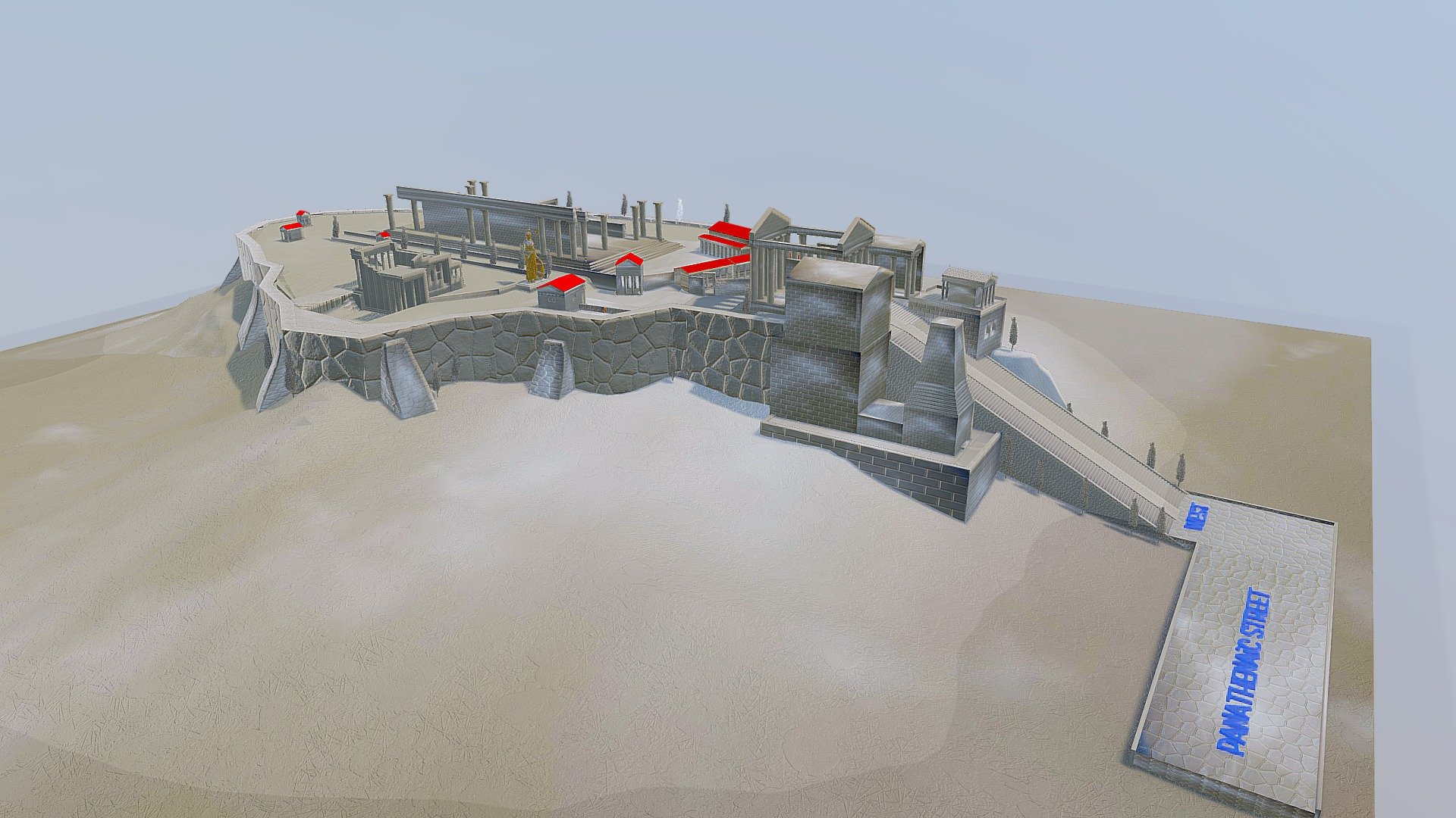 The Parthenon in 3D | Acropolis (200 AD) - 3D model by iPedia [0138c0e ...