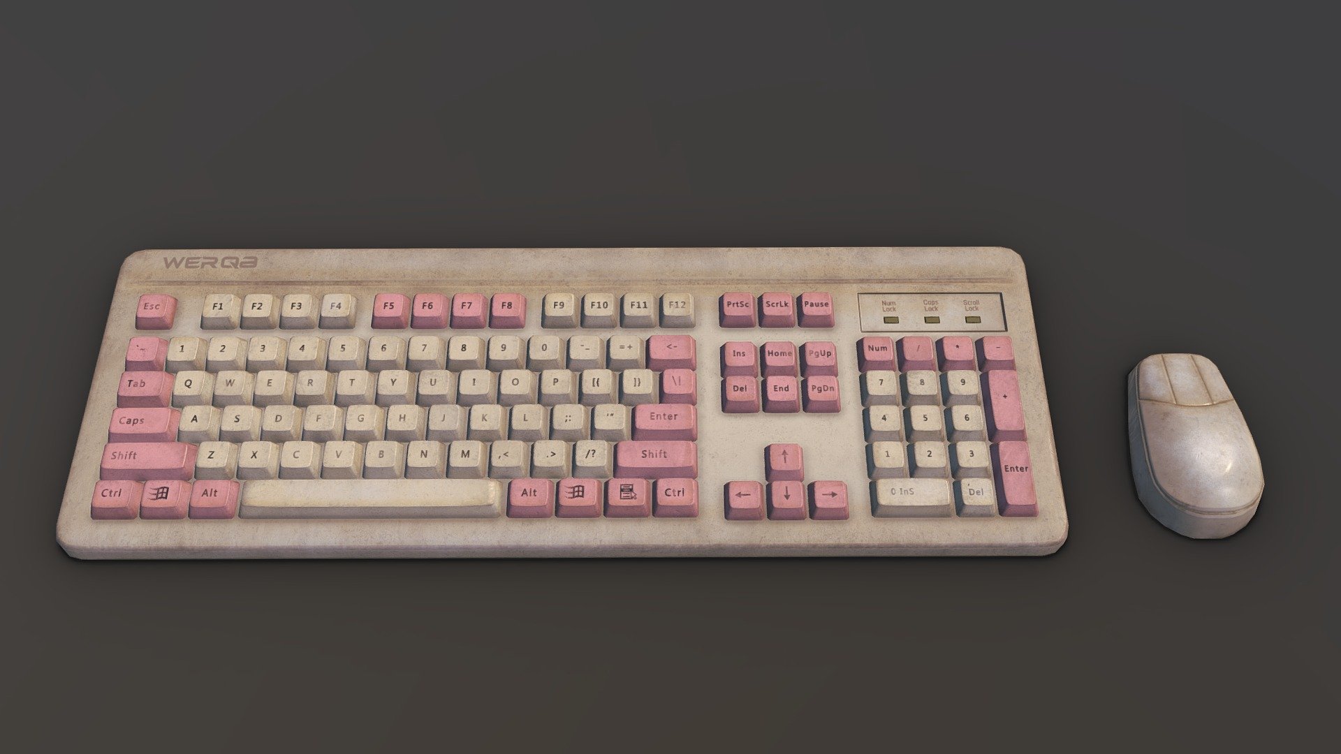 Mouse and Keyboard 90s 00s Retro Assets - Buy Royalty Free 3D model by ...
