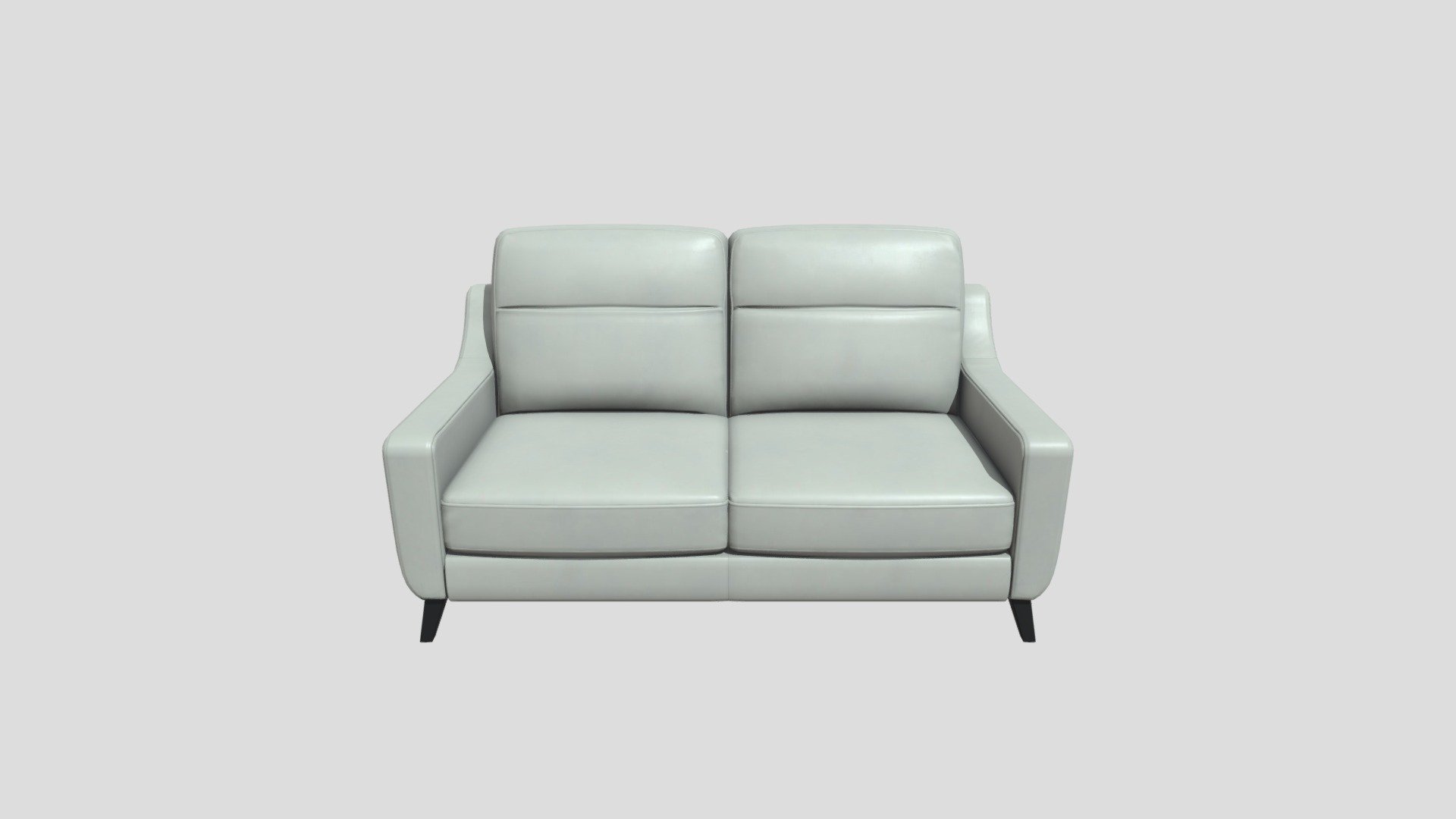 Leather Sofa Light Gray - 3D model by Hexa (@hexa_partner) [0139c59 ...