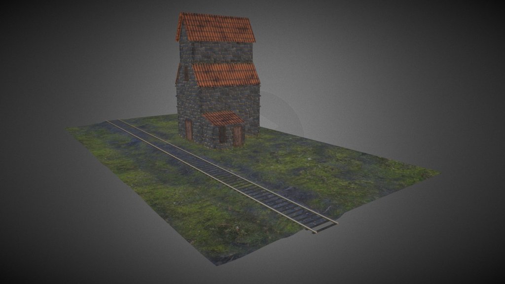 Railway house - Download Free 3D model by amyndo [013a5c5] - Sketchfab