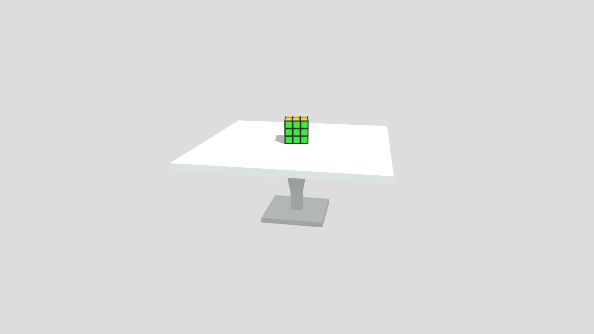 Rubik’s Cube on a table - Download Free 3D model by CB3D (@Cblender ...