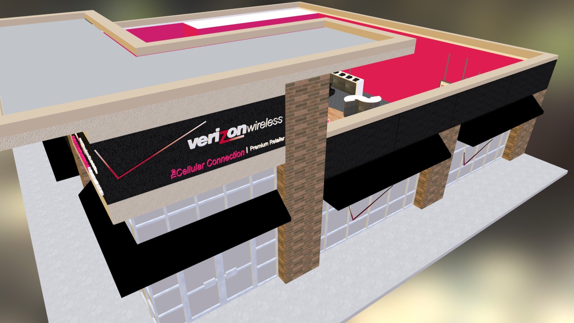 Verizon Wireless - 3D model by 3DCRE [013d1c8] - Sketchfab