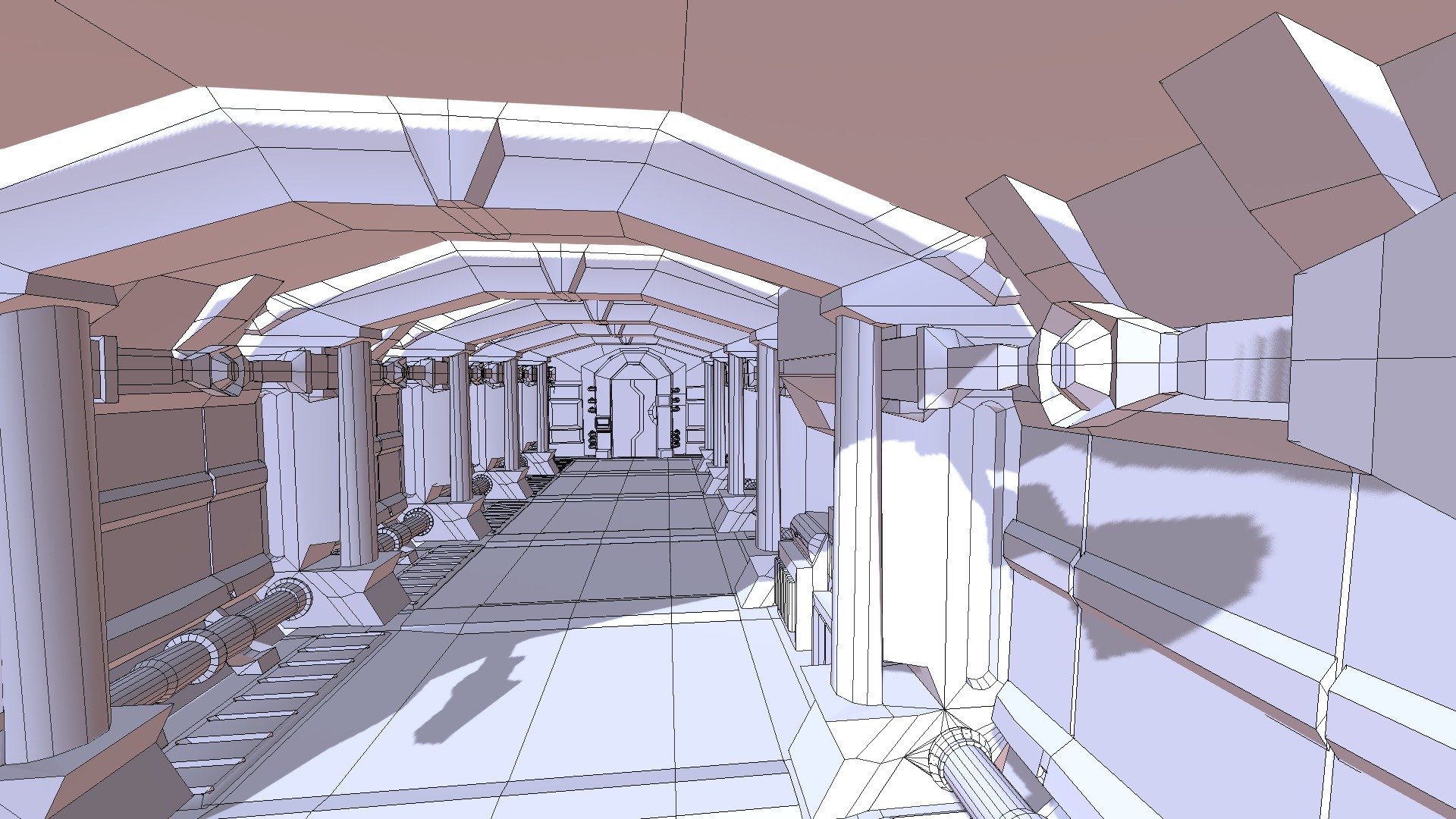 Hallway Wip - 3D model by aztecmaiden [013e4ed] - Sketchfab