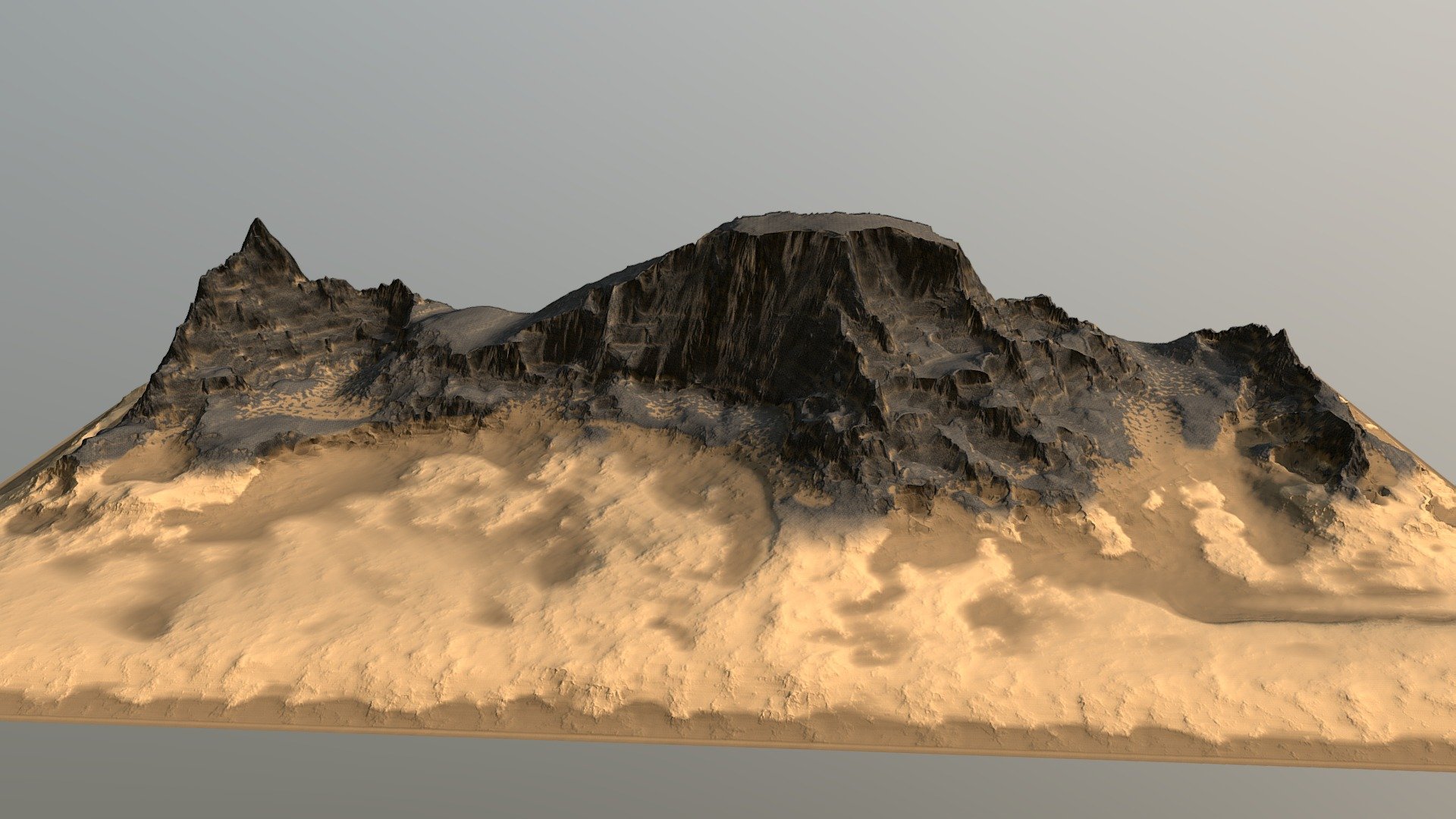 FREE Sandy Rock Hill - Download Free 3D model by josevega [013eac9 ...