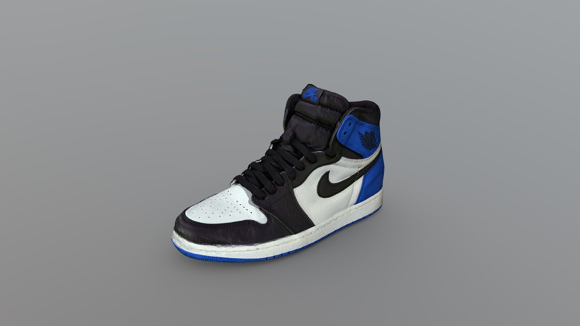 Nike Air Jordan 1 Sneaker (Fragment Design) - 3D model by rtql8d ...