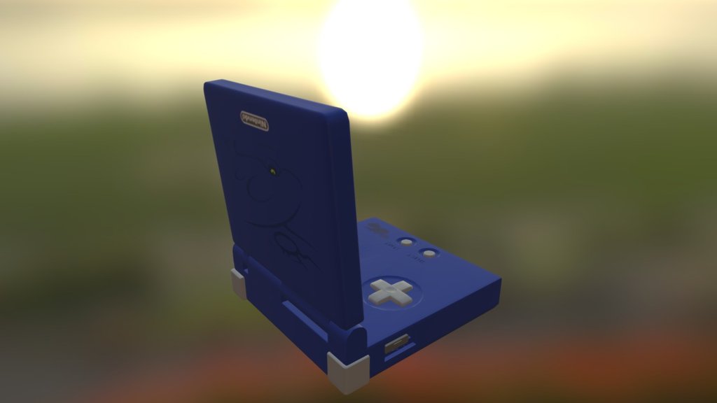 Compolsory 2 Gameboy Advanced SP Kyogre Edition - 3D model by Sindre ...